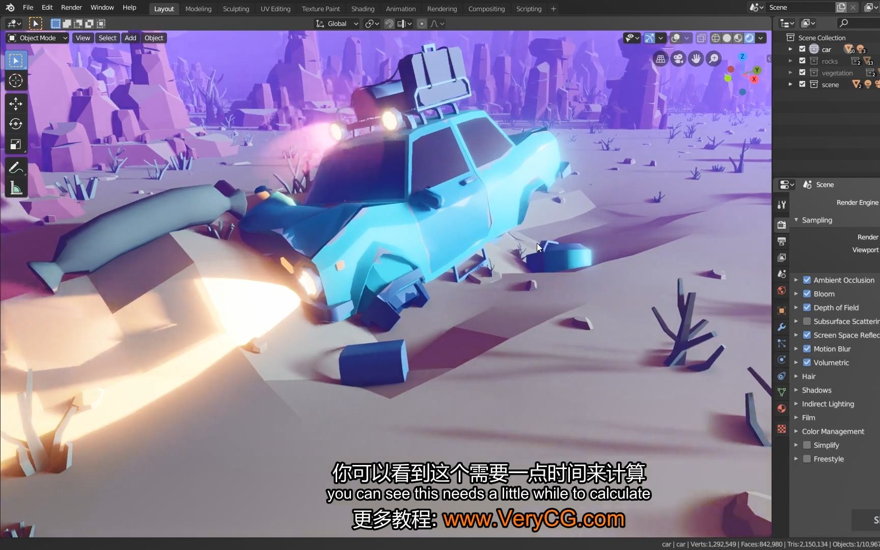 【Blender】全面基础项目案例流程教程 Blender卡通风格化动画教程(...
