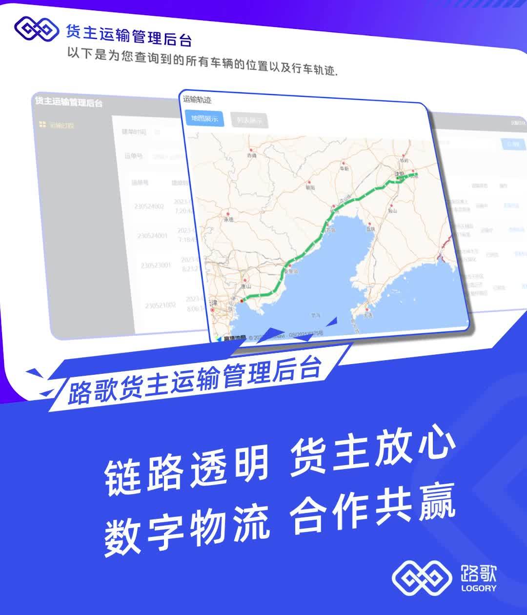 路歌助力物流企业,【货主运输管理系统】让链路更透明,货主更放心!...