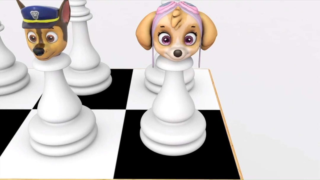 泡泡鱼颜色屋 第35集 汪汪队玩国际象棋