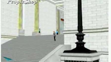 火车站中的人物仿真