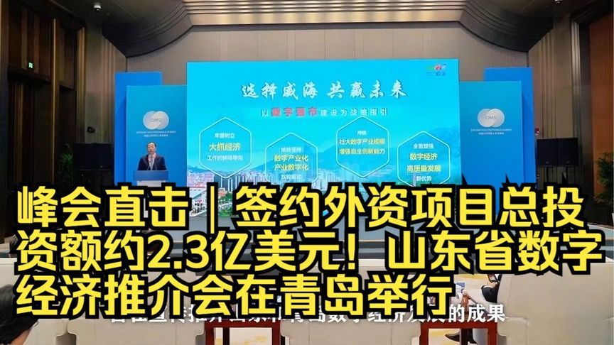 签约外资项目总投资额约2.3亿美元!