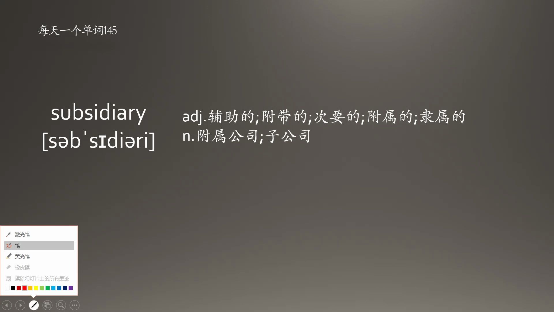 【单词145】subsidiary用法详解
