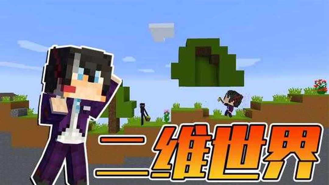 我的世界2D生存01:世界被压缩,变成平面空间!