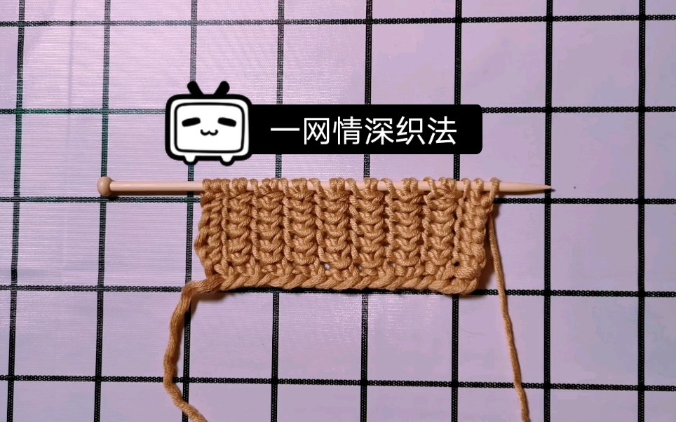 【青岑手工】棒针花样——一网情深织法