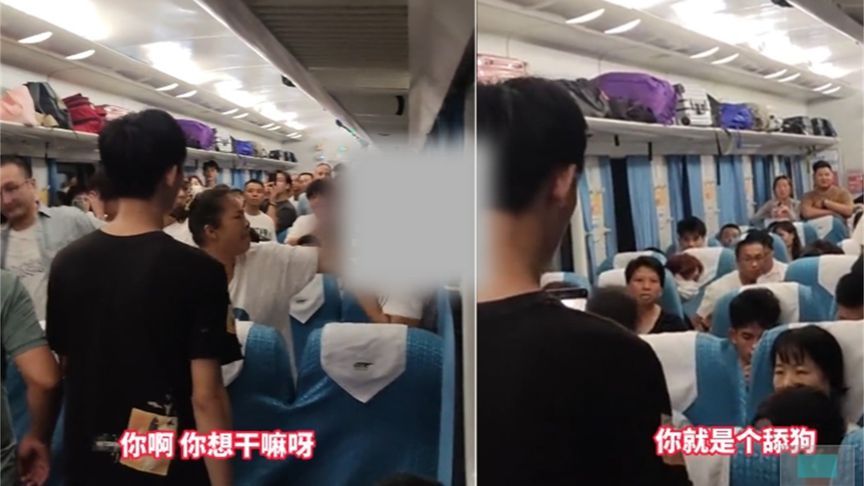 男子在车厢内发表不当言论,两位女乘客霸气怒怼。