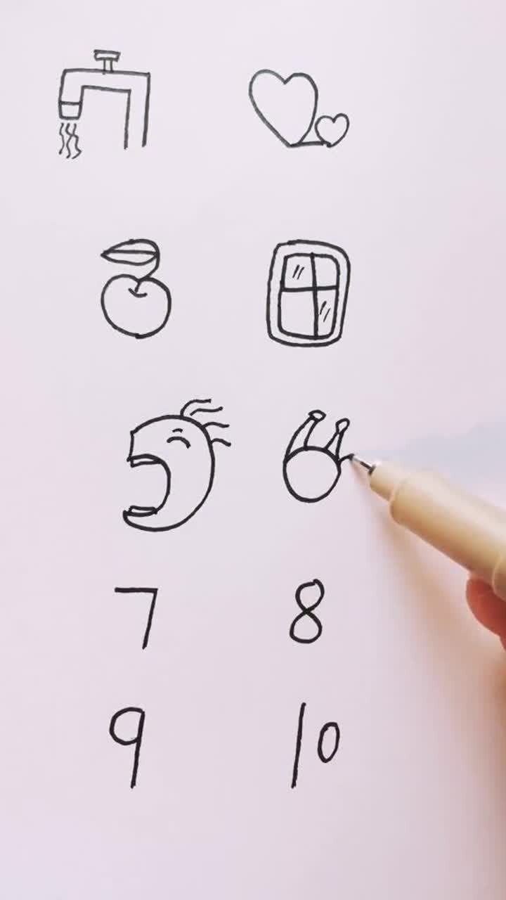 快带着宝宝学画数字画