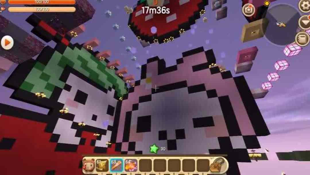 迷你世界:多么可爱的像素图案啊!大家一定不要错过这关地图哦!