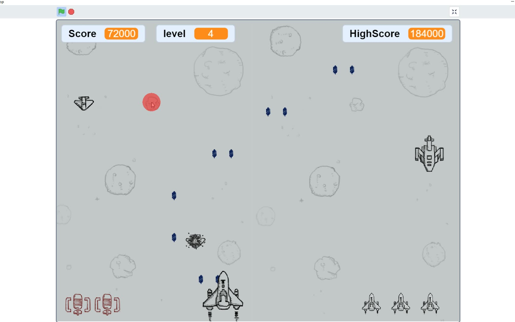 Scratch 制作 雷电 打飞机, 投币10个以上就出教程~