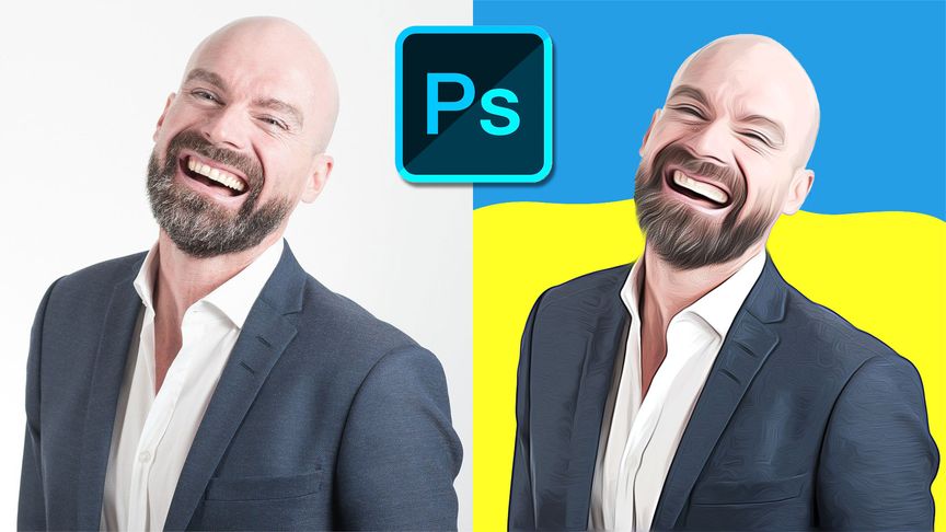 PS技巧-简单三步,教你真人照片秒变抽象漫画,趣味PS教程实操