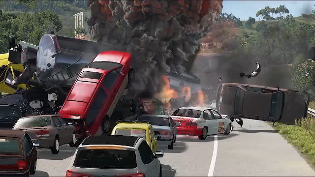 油罐车爆炸后的威力有多大?3D动画模拟全程,场面太失控了