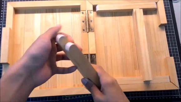 DIY 手提箱式木质折叠桌,出游钓鱼提着这个桌子很方便