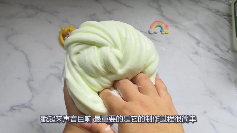 无硼砂无胶水无护理液无小苏打,简单方法自制棉花泥,成功率极高