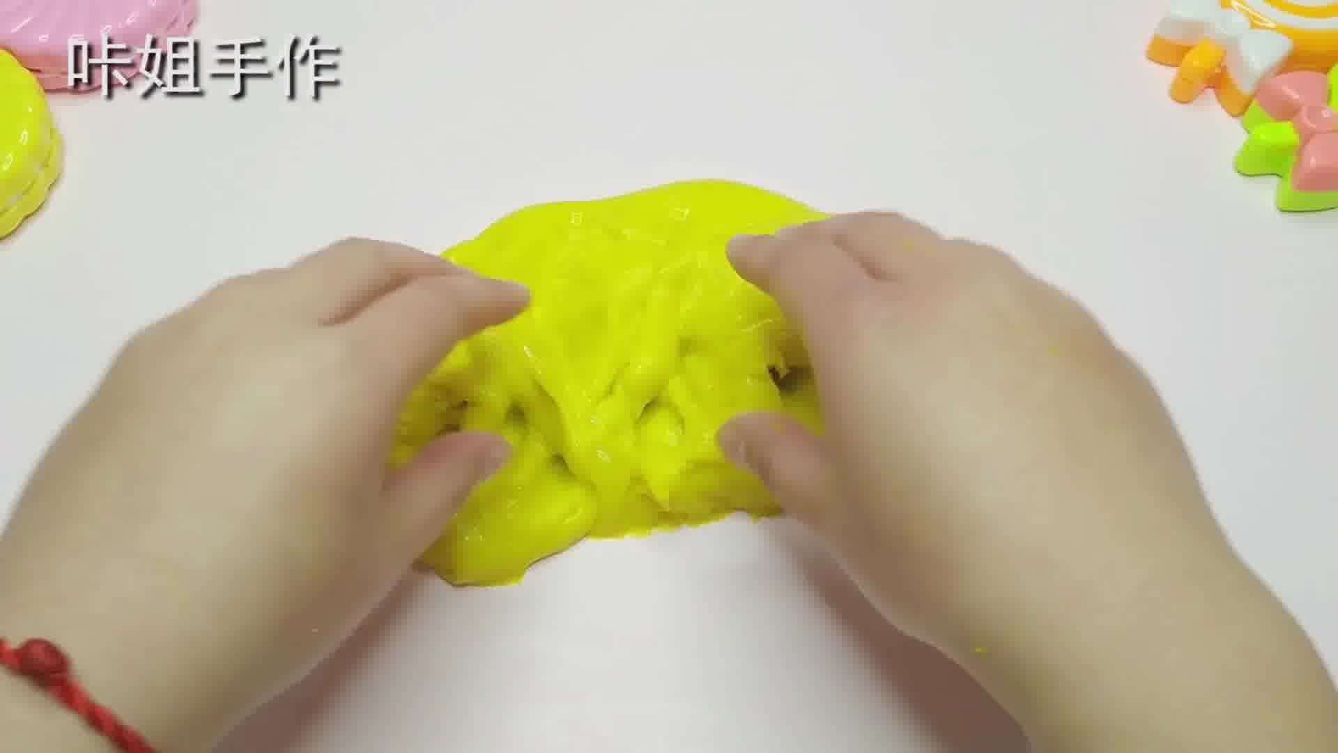 只用简单2步就能做好玩的奶油泥,材料家家都有哦