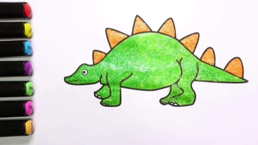 彩绘简笔画 如何绘制小恐龙世界教程