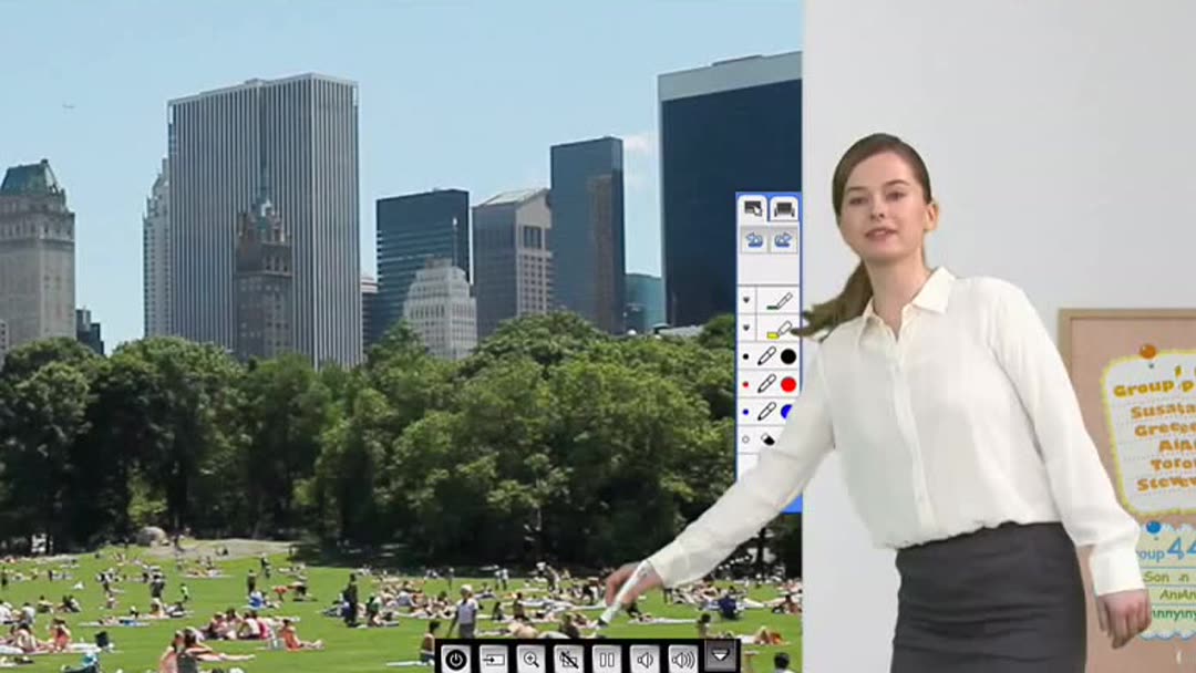 爱普生EB-595Wi手指触摸互动投影