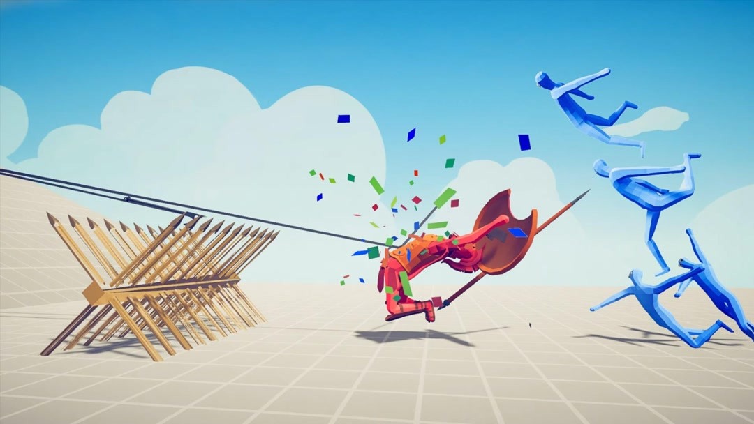 全面战争模拟器:鬼畜组合,鱼钩和2个鼓手+拒马vs每个单位