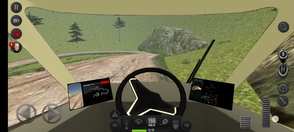 【卡车模拟器2018】特斯拉纯电动牵引车山道飙车下山历时五分半