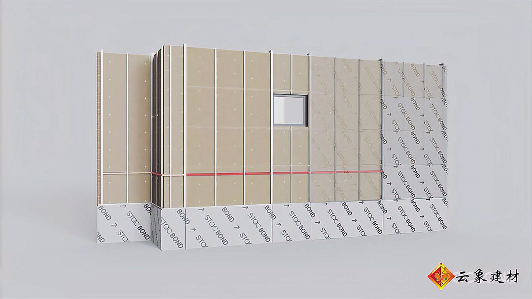 非常详细的保温铝塑板幕墙干挂的施工方法教学3D动画