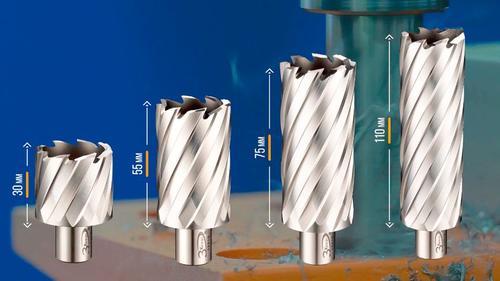 好强横的开孔器,钢板钻孔轻而易举,难怪卖那么贵