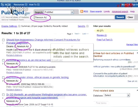 pubmed检索方法:作者检索