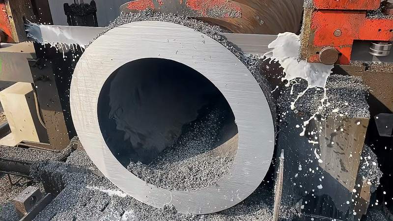 山东厚壁大口径无缝钢管切割下料