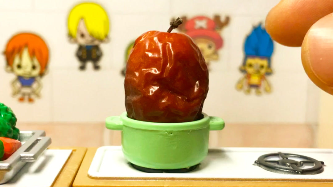 原创定格动画:迷你小锅炖红枣汤,一不小心把汤煮没了