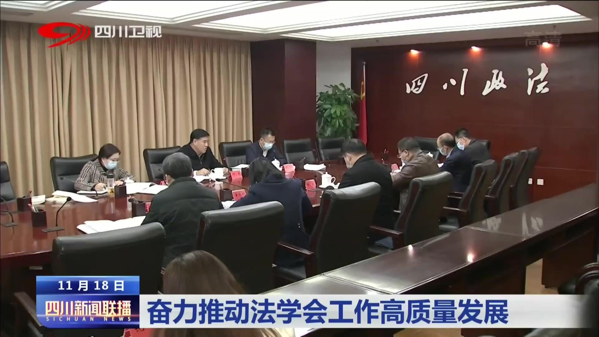 奋力推动法学会工作高质量发展