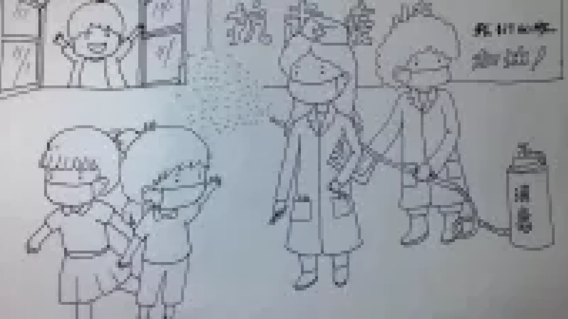 儿童画,最美白衣天使画法