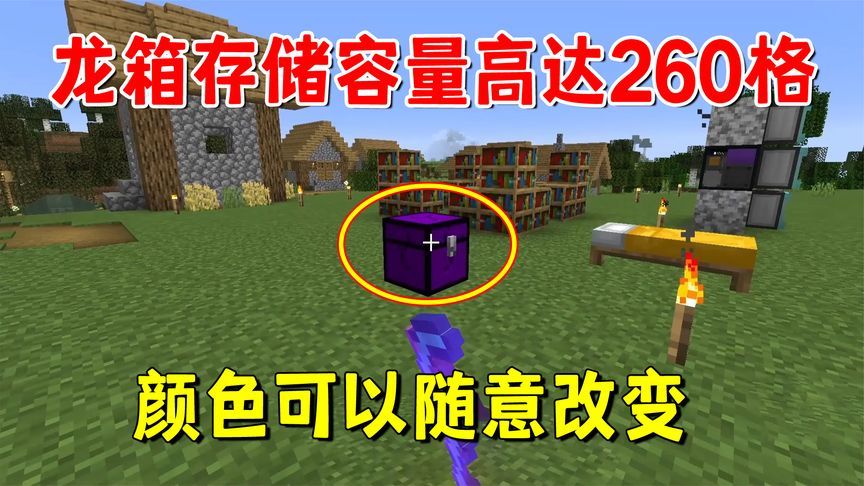 我的世界龙之进化39:龙箱存储容量高达260格,颜色可以随意改变
