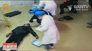 融水:男子酒精中毒 昏倒在火车站