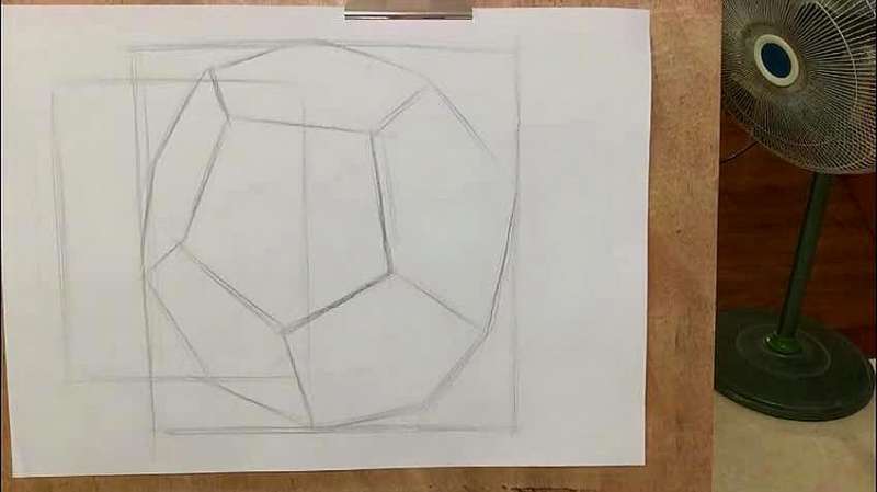 素描透视五个规律之十二面体透视