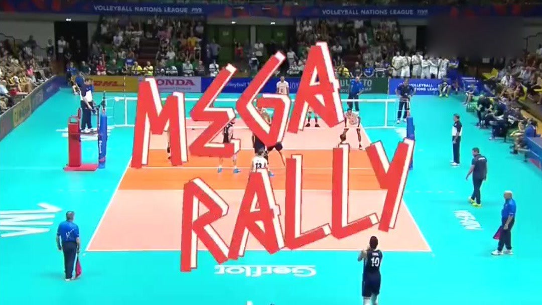 意大利男排和法国男排的对决太精彩了