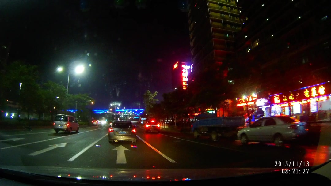 新入手凌度安霸A12行车记录仪夜间使用情况