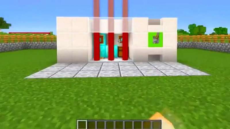 我的世界:制作一个高科技激光门,小伙伴看了惊呆了!