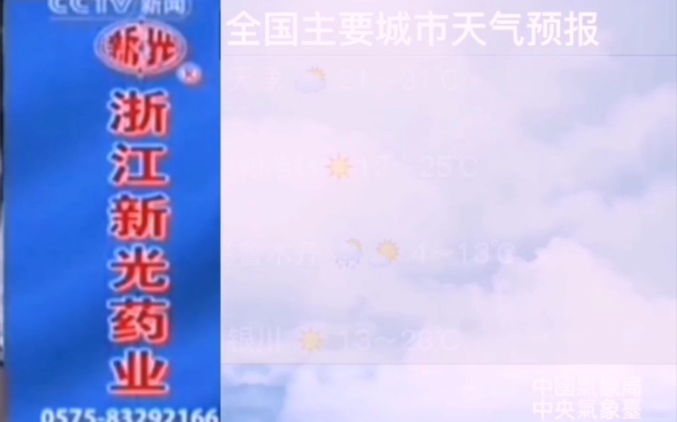香港愤怒的小鸟卫视《全国主要城市天气预报》2007.10.5