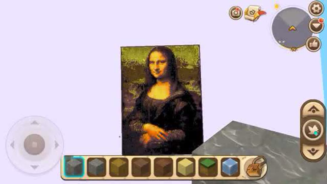 迷你世界像素画 蒙娜丽莎的微笑