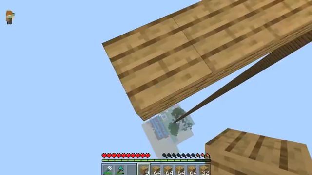 我的世界,单方块生存中的小细节,头顶居然有神秘建筑!