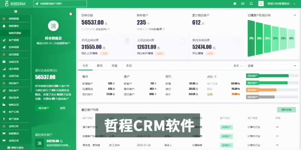 软件会计行业-CRM营销获客客户管理系统