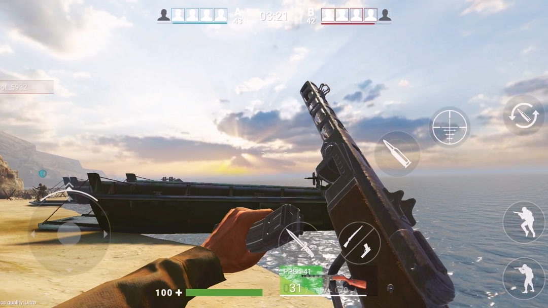 手游推荐:二战题材高画质fps手游,冲呀~最高画质试玩