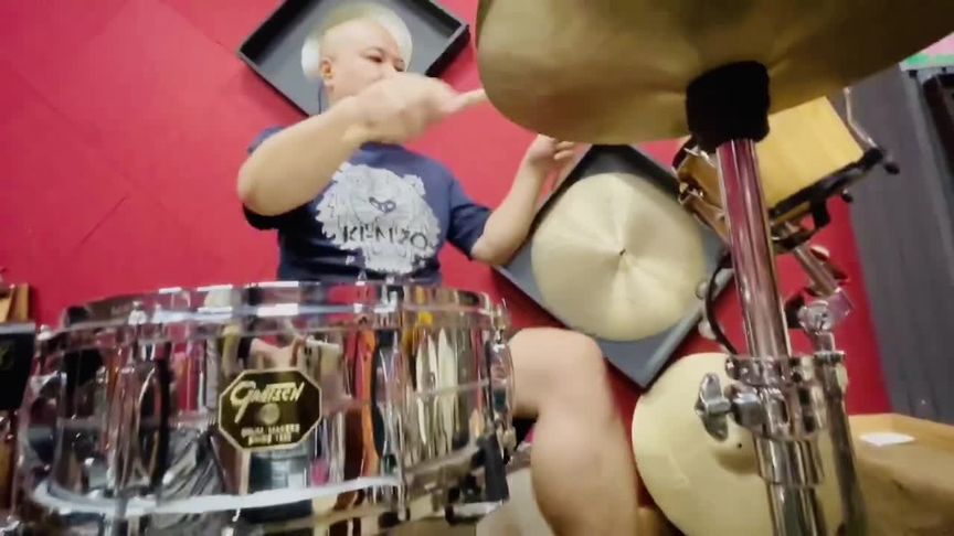 ߥ�咚咚咚咚咚ߥ� #王力好 #架子鼓 #光头 #日常vlog #乐器演奏 #抖