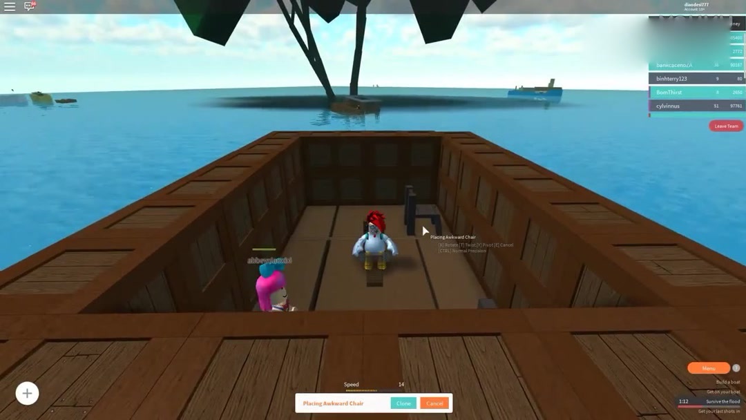 Roblox造船模拟器 搞笑兄妹造出无敌战舰击沉附近所有船只!