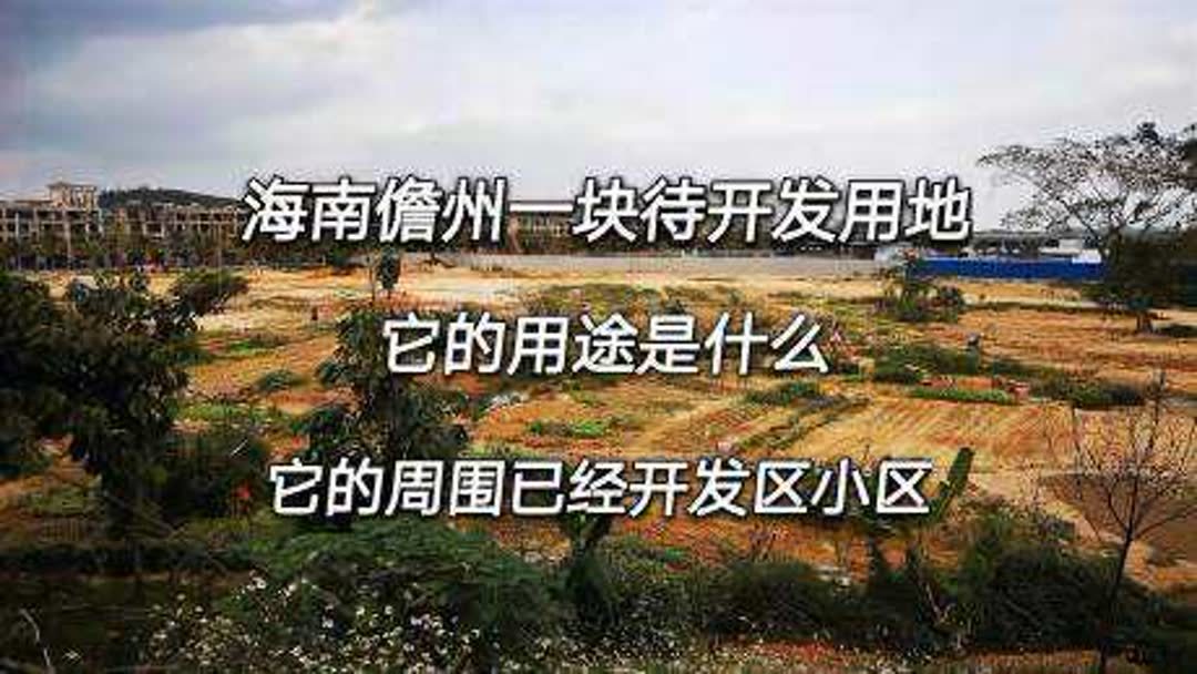 海南儋州一块待开发用地,它的用途是什么,周边开发了很多项目