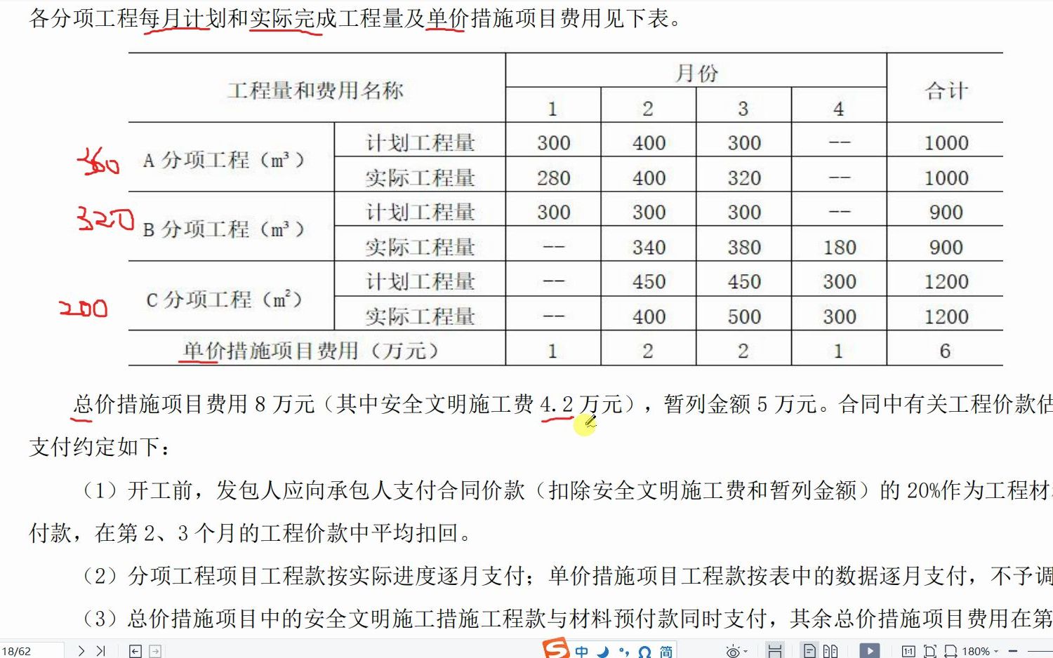 刘斌老师 2022年 一级造价师 案例分析 5月9日 清单结算作业解析