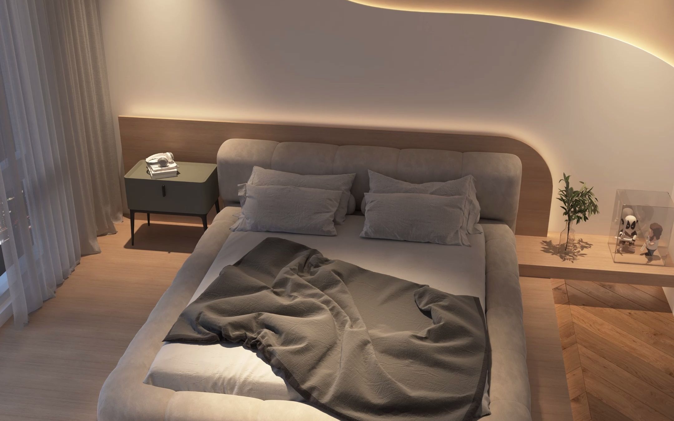 后悔现在才看到这个卧室,太太太太高级啦!