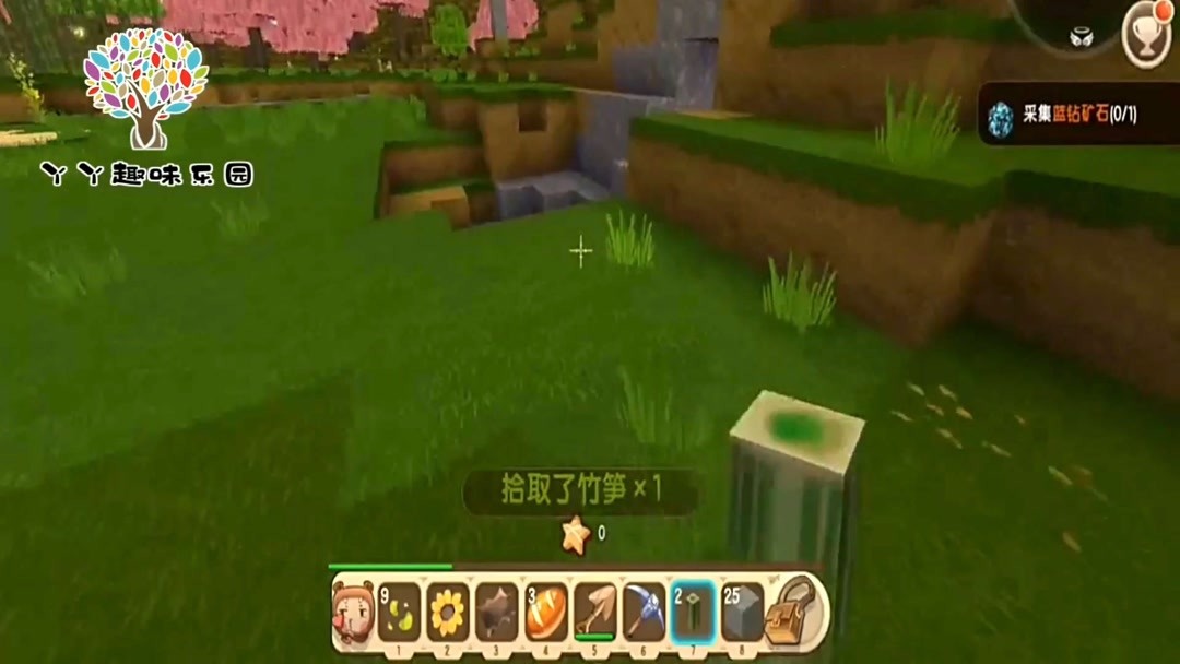 迷你世界:丫丫制作床开始耕种各种农作物啦!