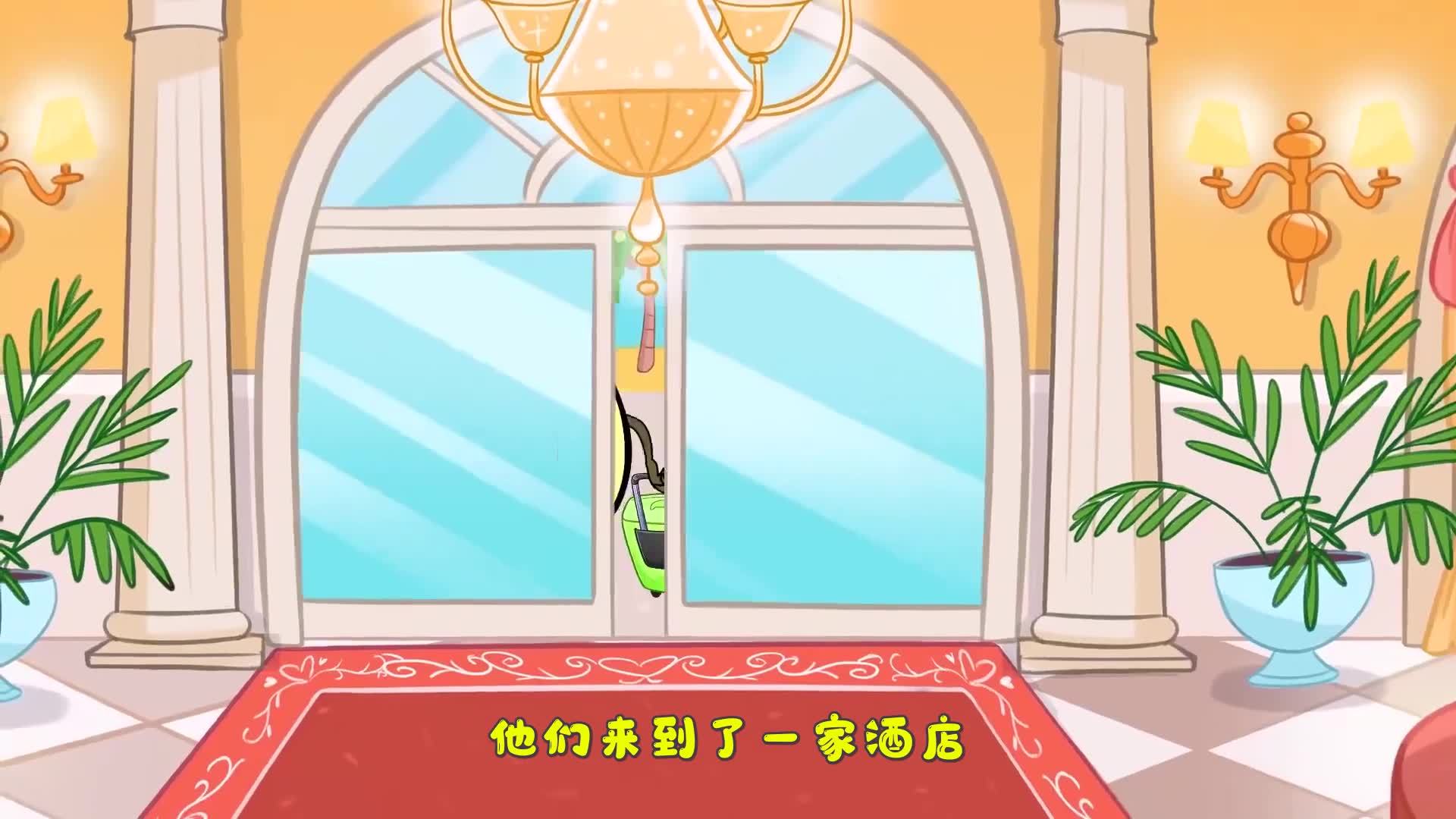 儿童卡通搞笑动画:牛油果夫妇去海滩旅游,却遭遇各种悲惨的事情