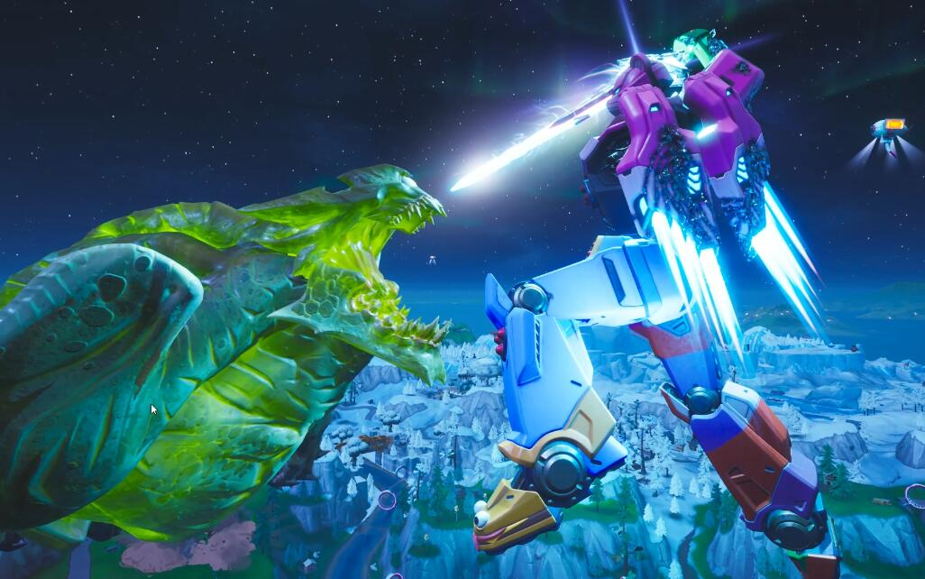 堡垒之夜第九赛季大事件(机甲vs怪兽)