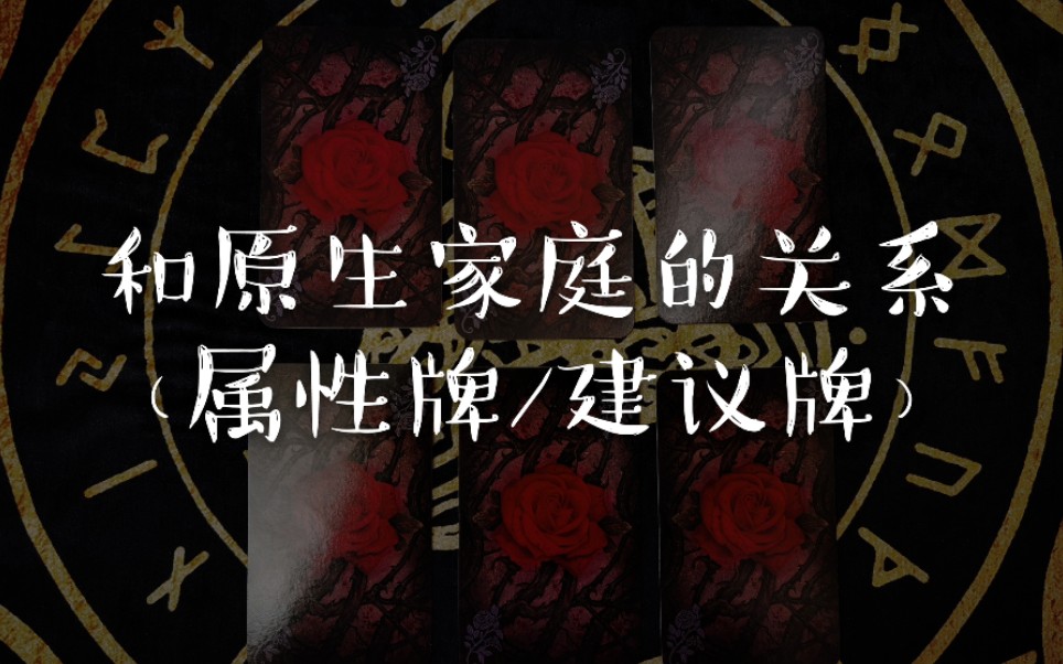 【龙女塔罗】我们和原生家庭的关系?(属性牌/建议切牌)