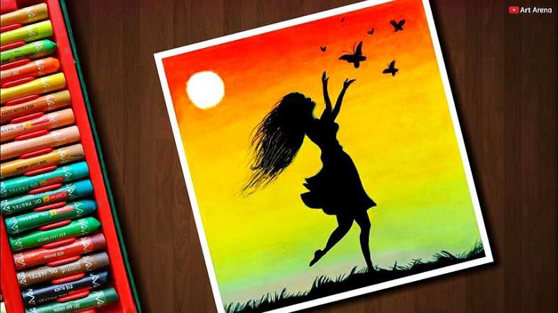 初学者可学的绘画视频教程,教你绘制一个追蝴蝶的女孩