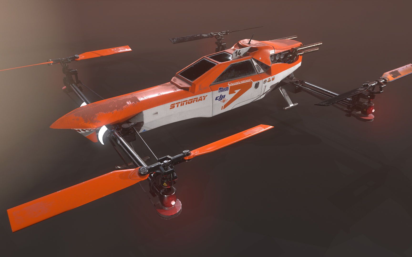 3DMAX次世代飞机模型制作,基本操作讲解与实操教学